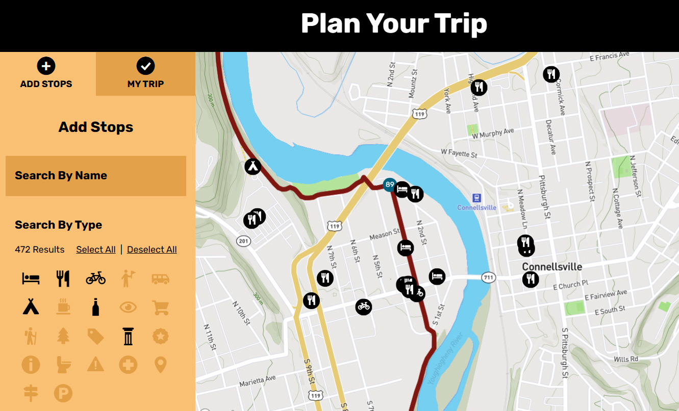 Interactive Map for planning your GAP trip